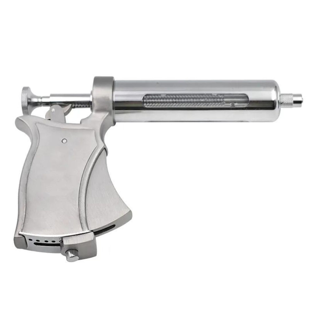 Jeringa Automática 50cc Cuerpo Metal Sólido - Tubo Vidrio – AGROPUESTO